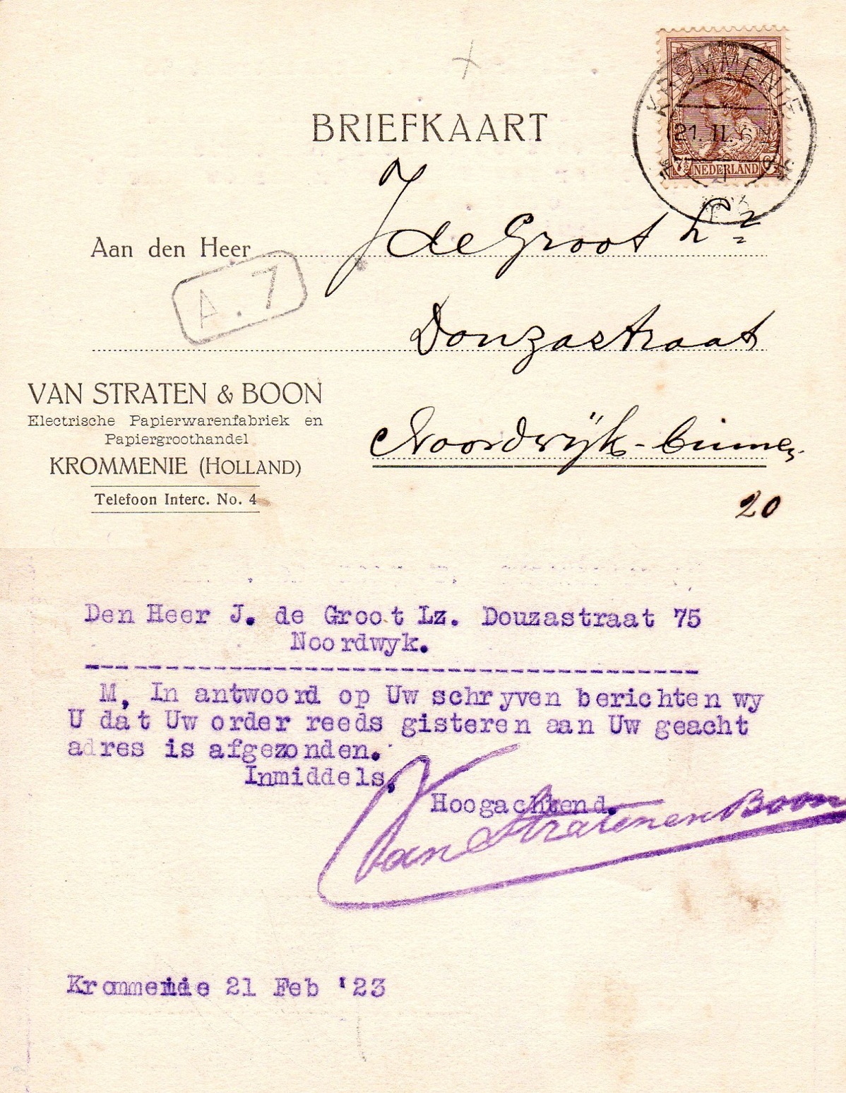 Blog12558: ‘Geacht Adres’ – BLOGnoordwijk