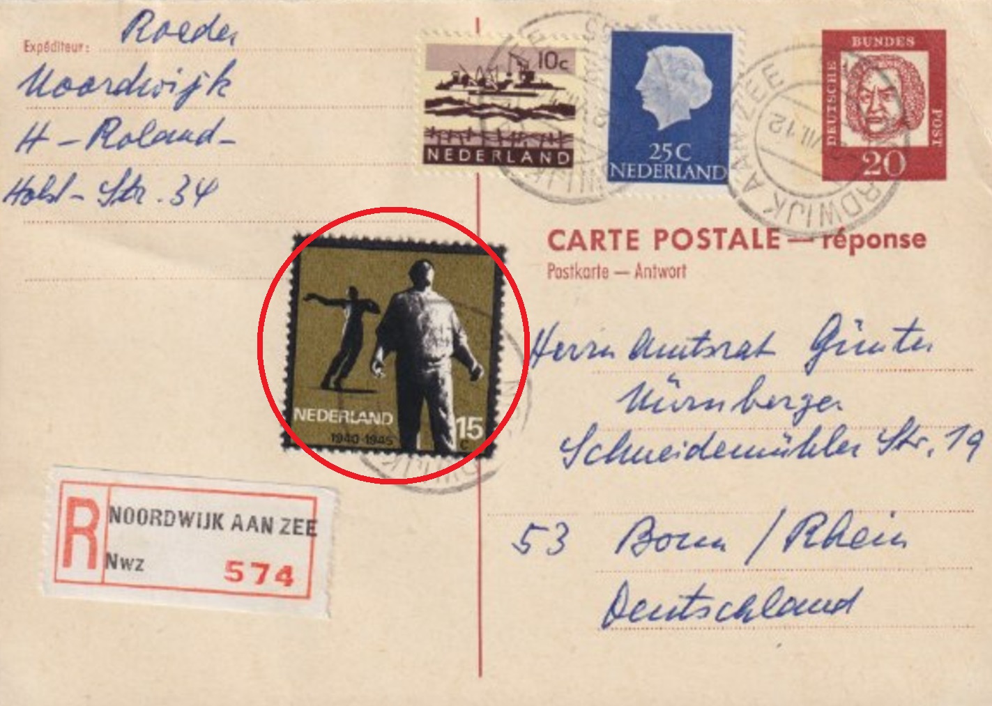 Blog13449: Veertig-Vijfenveertig – BLOGnoordwijk (Heimatsammlung)