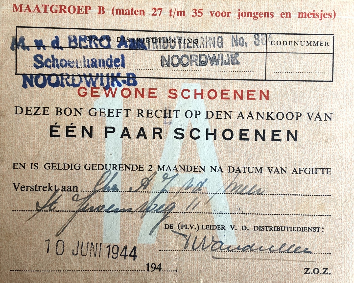 Nagekomen189: Schoen op de bon – BLOGnoordwijk